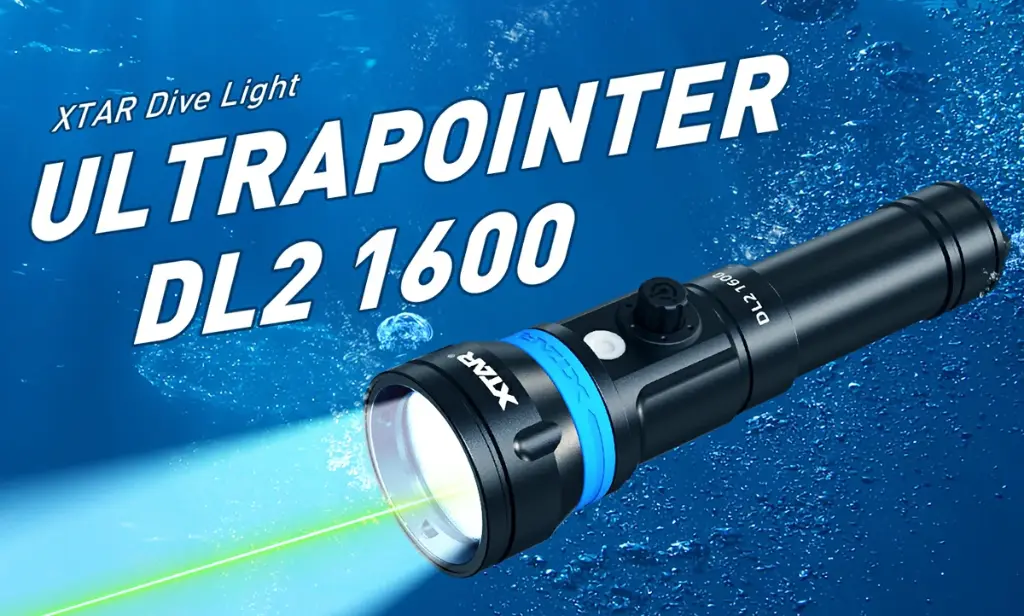 Xtar DL2 Set 1600Lumen Flashlight | Dive Garage